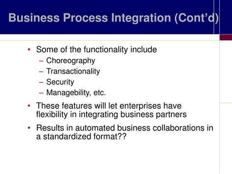 PPT Business Process Web Services Integration EbXML PowerPoint Presentation ID