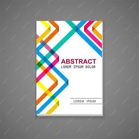 Premium Vector Colorful Triangle Pattern Background Book