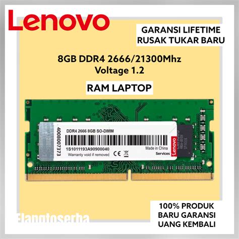 Jual Memory Ram Laptop Lenovo Ddr4 8gb 2666 Mhz 21300 Ori Gaming Ram Nb Ddr4 Shopee Indonesia