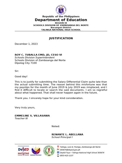 Explanation Letter For Delayed Submission Pdf