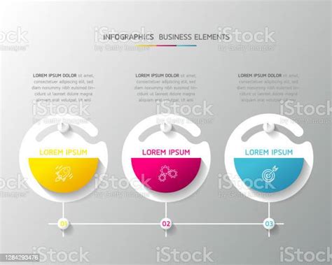 인포그래픽을 위한 벡터 요소입니다 프레젠테이션 및 차트 단계 또는 프로세스 옵션 번호 워크플로 템플릿 Designnumber 3 0명에 대한 스톡 벡터 아트 및 기타 이미지