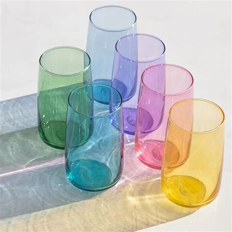This Item Is Unavailable Etsy Colored Glassware Drink Glasses Set