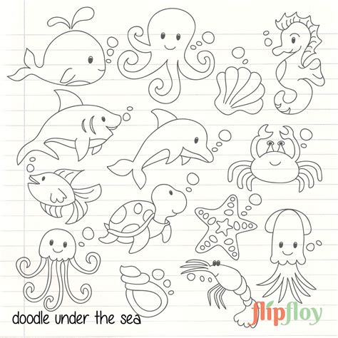 Sea Animals Drawing Easy Drawing Tips Guide