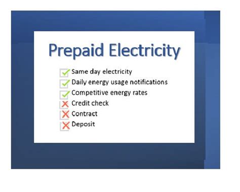 Prepaid Electricity Rates