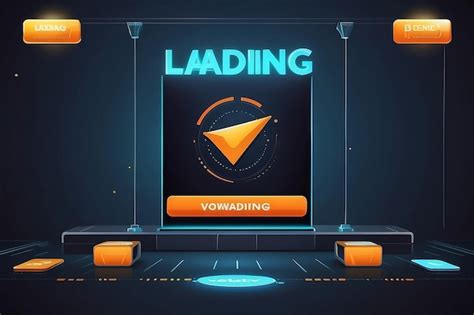Vector Loading Waiting Screen Complete Design Illustration Premium Ai