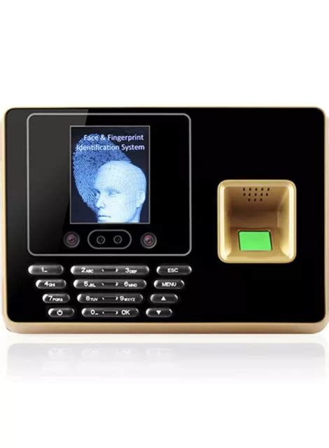 BIOMETRIC FINGERPRINT TIME Clock Face Recognition Attendance Machine TFT LCD Di EUR