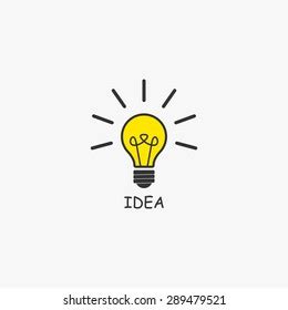 Bulb Icon Idea Concept Stock Vector Royalty Free 156255479 Shutterstock