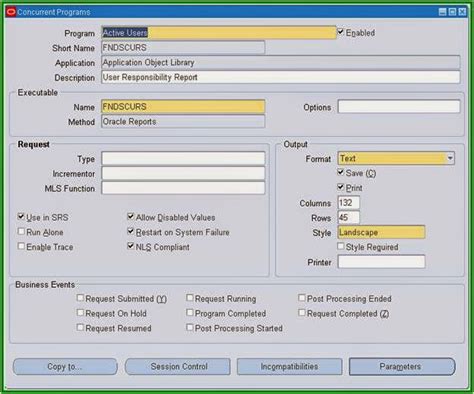Oracle Applications Oracle Application Object Library AOL