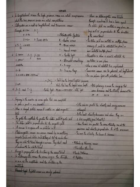 Waves Revision Notes Pdf Waves Revision Notes Pdf