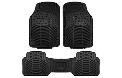 68 Off Universal Floor Mats Heavy Duty 3pc Rubber Set Black Team Camaro Tech