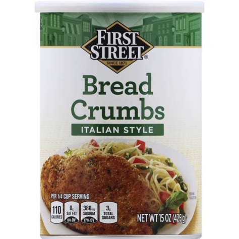 First Street Bread Crumbs Italian Style 15 Oz Instacart