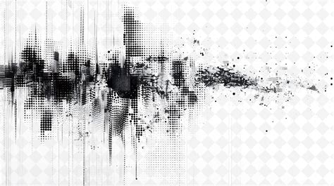 Premium Psd Png Pixelated Grid Glitch With Binary Code Patterns Digital Nois Illustration