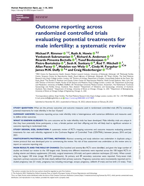 Pdf Outcome Reporting Across Randomised Controlled Trials Evaluating Potential Treatments For