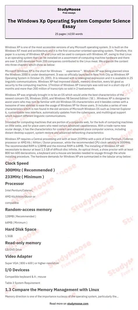 Windows Xp Operating System