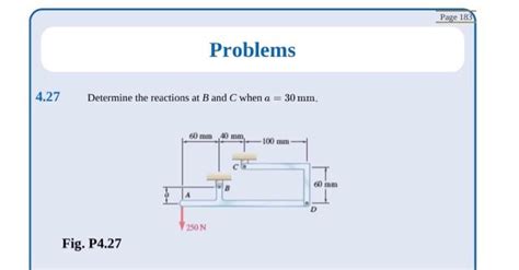 Solved 7 Determine The Reactions At B And C When A 30 Mm