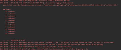 Alvr Crash When Reopen The Alvr App Immediately After Exiting On Quest