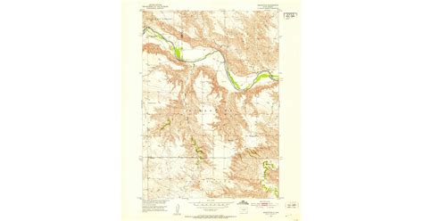 1951 Map Of Badnation Mellette County Sd — High Res Pastmaps