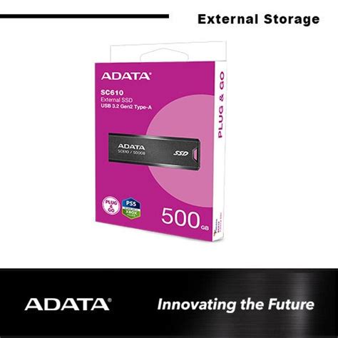 Jual Ssd Adata Sc610 500gb Ssd Portable Usb 3 2 Gen2 Type A Shopee Indonesia