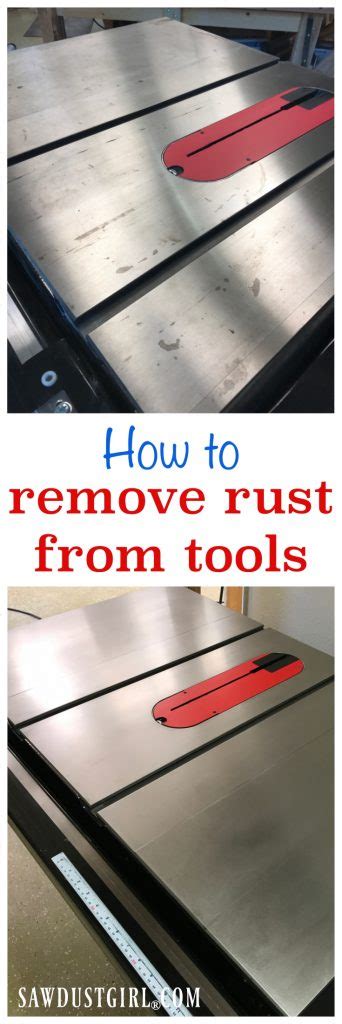 How To Remove Rust From Tools Cleaning Power Tools Sawdust Girl