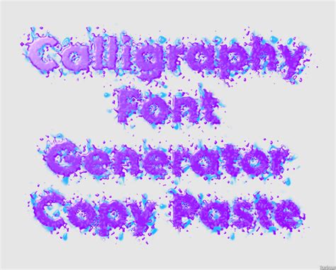 Calligraphy Font Generator Copy Paste Text Effect And Logo Design Font