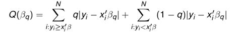 Estimators Formula Of Quantile Regression Cross Validated
