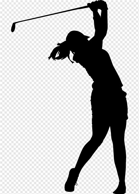 소녀 실루엣 골프 여자 여성 플레이어 게임 Sportoló 운동 선수 스포츠 Png Pngwing