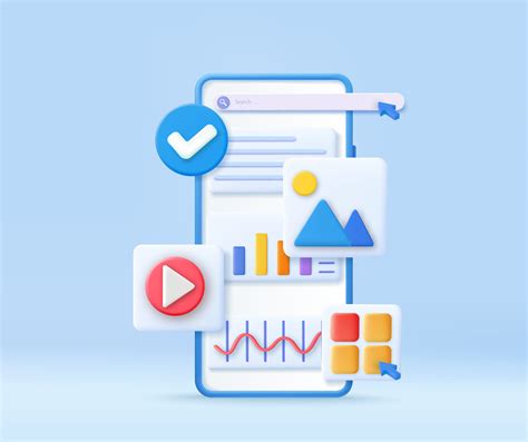 3d statistics digital grow marketing concept seo optimization stock