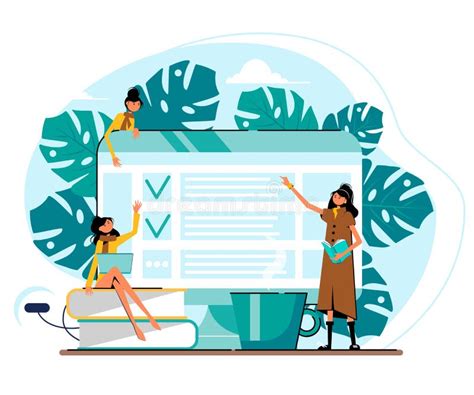 Survey Online Of Customer Satisfaction Computer Screen With Ticks