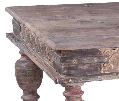 Wooden Rectangular Coffee Table Orange Apple Décor