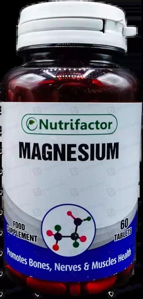 Nutrifactor Magnesium 500mg 60 Tablets Price In Pakistan Uses Dosage Side Effects