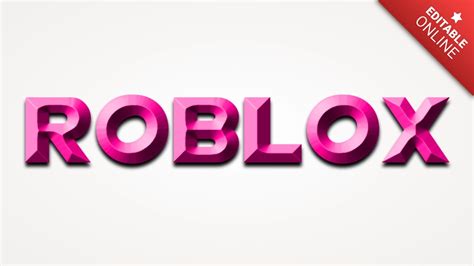 Roblox Pink Bevelled Text Effect Generator