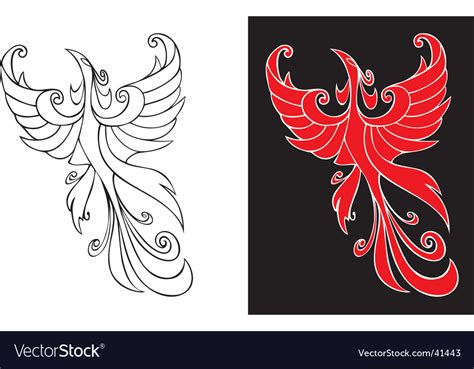 Firebird Royalty Free Vector Image Vectorstock