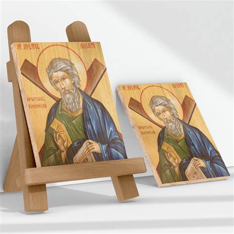Icoana Lemn Sf Andrei Icoane Magazin Online De Icoane