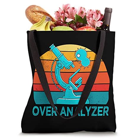 Over Analyzer Microscopic Level Microbiology Researcher Tote Bag — 🛍️