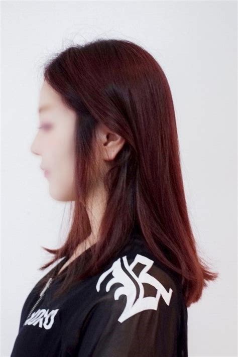 어두운 레드와인 염색 지식in