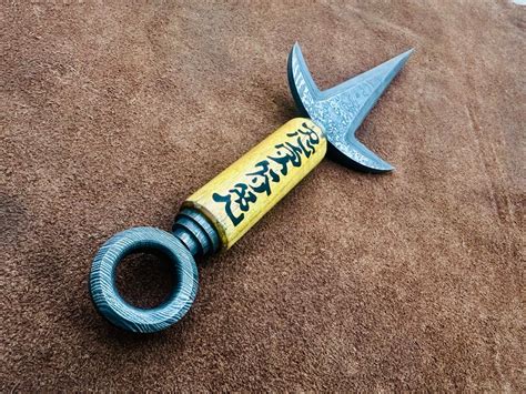 Forged Damascus Steel Minato Kunai Sufi Damascus