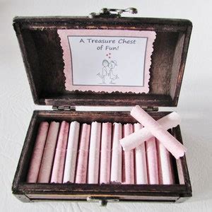 A Treasure Chest Of Fun Date Night Ideas And Sex Coupons In A Wood Box Sexy Valentine Gift