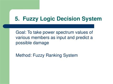 PPT Vibration Based Fuzzy Neural System For Structural Health