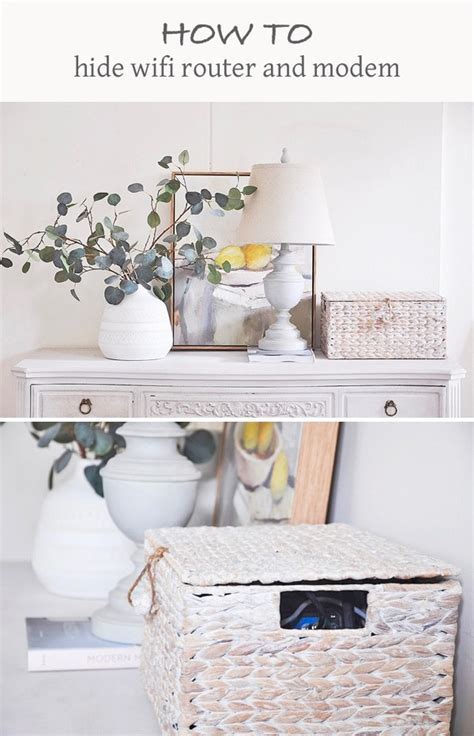 How To Hide Modem And Wifi Router In A Stylish Way Hydrangea Treehouse