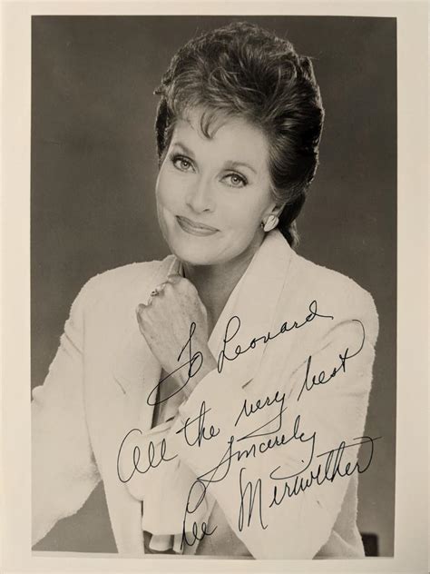 Lee Meriwether Signed Photo