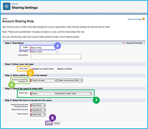 How To Define Sharing Rules In Salesforce Go Coding