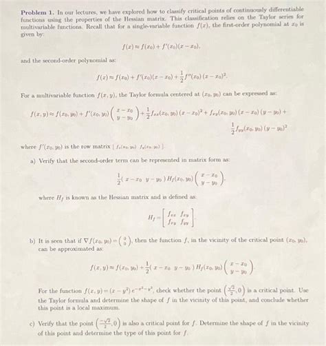 Solved Problem 1 In Our Lectures We Have Explored How To