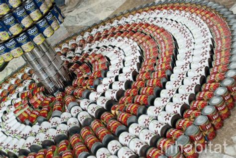 13 Awesome Sculptures Made From Food Cans At Canstruction 2013