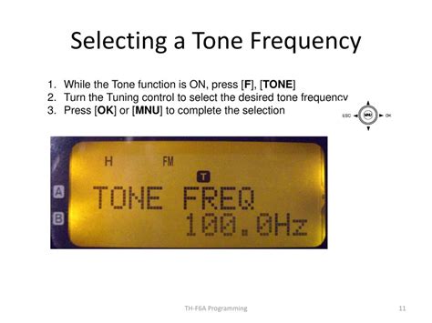 th f6a programming entering frequencies with the keypad ppt download