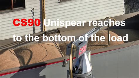 Samplex Cs90 Truck Probe Grain Sampler Reaching To Bottom Of Load And