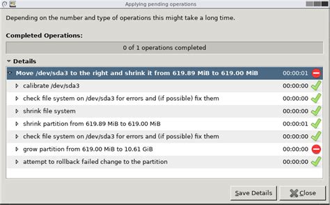 Virtualbox Unable To Extend Partition Even Though Unallocated Space