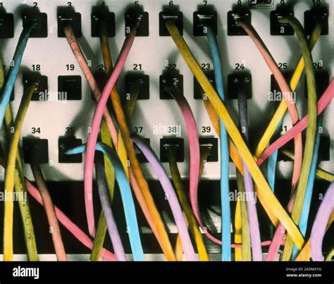 Patch Panel Computer Patch Panel Or Board To Which Several Coloured
