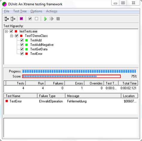 Unit Tests Mit Dunit
