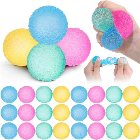 Teyva Daily 24 Pcs Textured Mini Stress Balls 16 Sensory