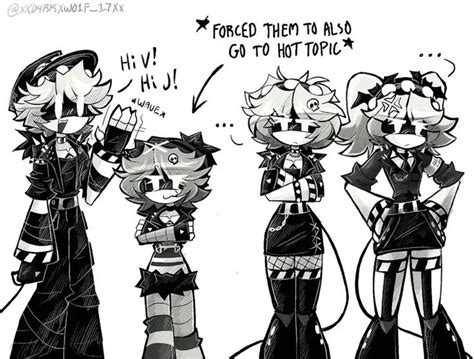 The Emo And Disassembly Drones At Hot Topic Uzi N J And V